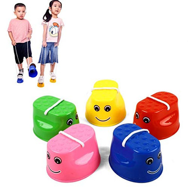 WILD COTTAGE Plastic Balancing Stilts-Bucket Stilts-Kid Stilt 4-Packs ...