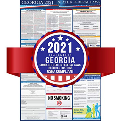 2021 Georgia State and Federal Labor Laws Poster - OSHA Workplace ...