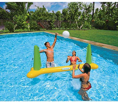 Intex Swimming Pool Volleyball Game Aqua Fun Inflatable Floating Goal ...
