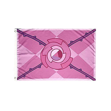Steven Universe - Rose Quartz Battle Flag - Warehousesoverstock