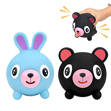 100FIXEO Talking Animal Ball Screaming Stress Animal Ball Squeeze Toy ...