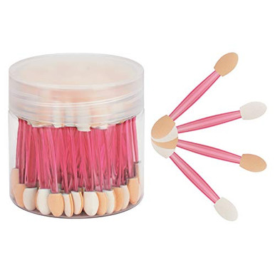ChefBee 80pcs Eyeshadow Applicators with Container_ Disposable Dual ...