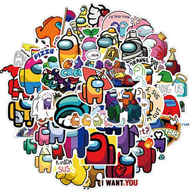Among Us Stickers Pack 50pcs Among Us Vinyl Gaming Stickers_ Funny Cute ...