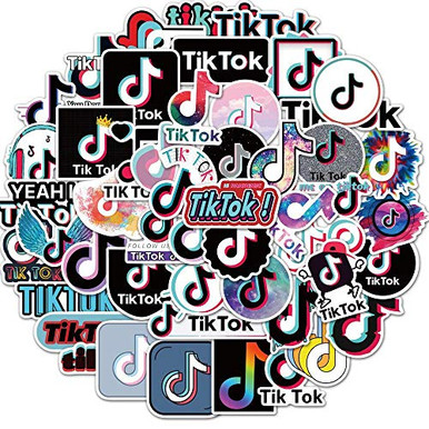 100Pcs TIK Tok Stickers Waterproof for Laptop Bumper Water Bottles ...