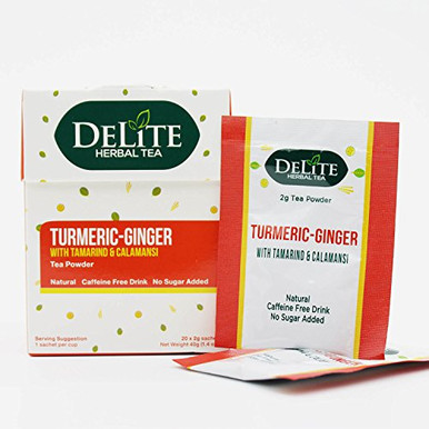 Turmeric Ginger Powdered Tea With Tamarind and Tropical lime_ Caffeine ...