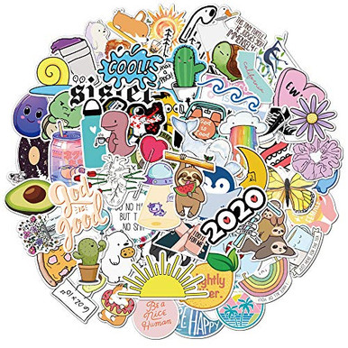 Cute VSCO Girls Stickers 75_Pack Aesthetic Girls Vinyl Stickers Water ...