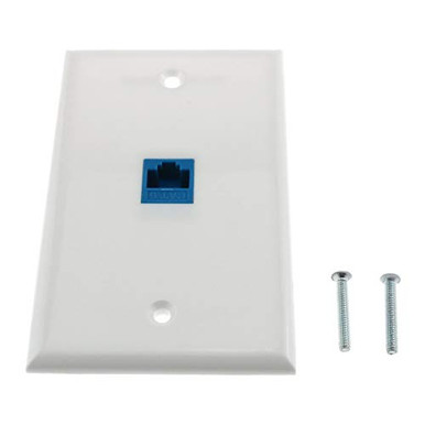 E_outstanding Wall Panel Face Plate White Cat6 Ethernet RJ45 LAN Port ...