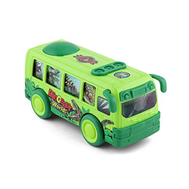 DINOBROS Dinosaur Bus Toy Friction Powered Mini Toy Bus Play Vehicles ...