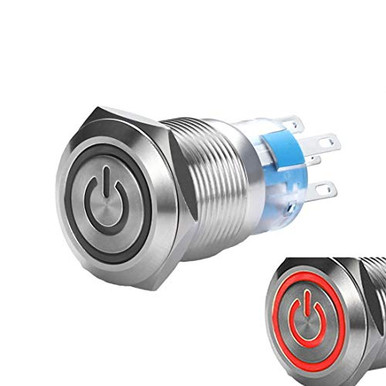 WerFamily 19mm Latching Push Button Switch 1NO 1NC SPDT ONOff ...