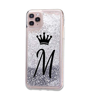 iPhone 11 Pro Initials A to Z Alphabet Letter M Crown Queen Case ...