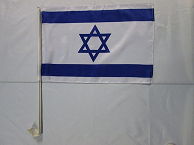 AZ FLAG Israel Car Flag 18 x 12 _ Israeli _ Jewish Car Flags 30 x 45cm ...