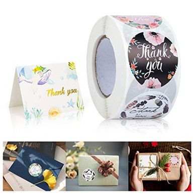 Thank You Stickers Roll_ Cute Thank You Stickers Small Business 1_5 ...