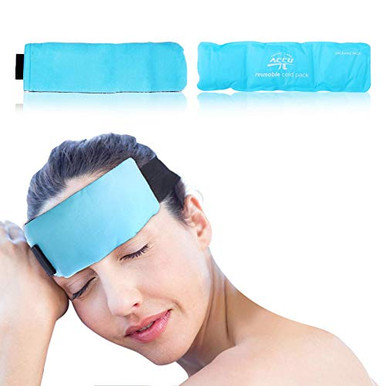Ice Pack for Head Cold Pack Flexible Reusable Gel Cold Compress ...