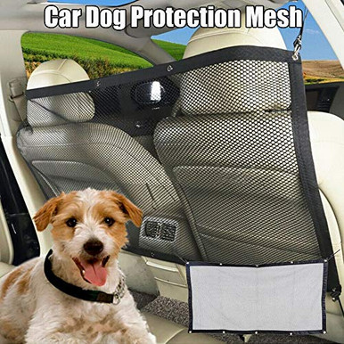 LIUJIR Car Barrier Pet Protection Backseat Mesh Dog Car Divider Net ...