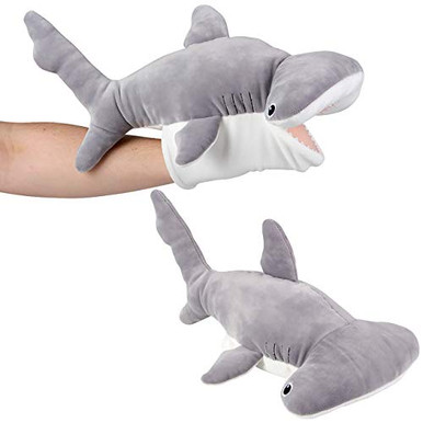 15 Hammerhead Shark Hand Puppet For Kids Ultra Soft Stuffed Shark ...