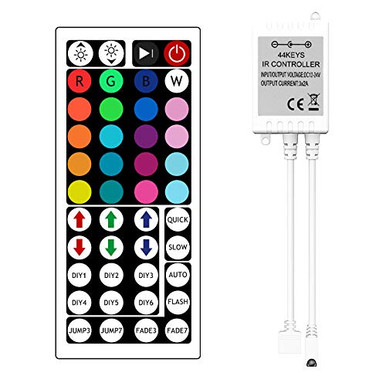 2_Port 44 Key Wireless IR Remote Infrared ControllerDimmer Brightness ...