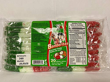 MI DULCE MEXICO Little Flags Banderitas Large size Coconut Candy ...