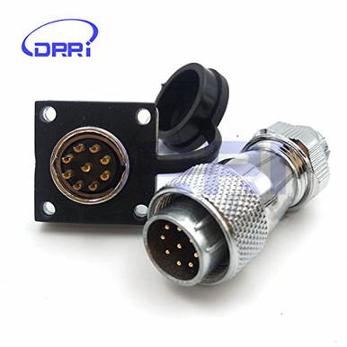 DRRI DRRI WS16 ?16mm 2pin 3pin 4 pin 5pin 6pin 7pin 9pin Metal Square ...