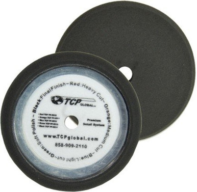 8 inch Black Extra Fine Foam Finishing Grip Pad Final Buff Polish Wax ...