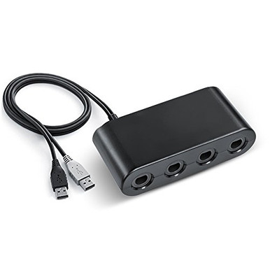 GameCube Controller Adapter for Nintendo Wii U and PC USB - 4 Ports ...