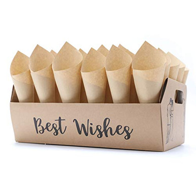 Wedding Confetti Cone Holder Box _ Stand Tray Holder Box is Fold by ...