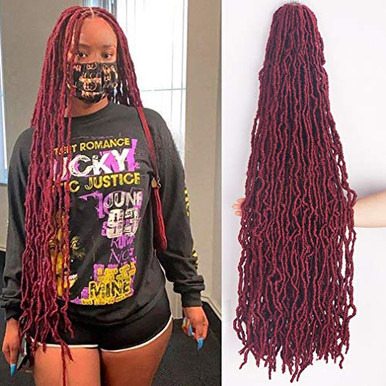 36 Inch Soft Locs Crochet Hair Faux Locs Crochet Braids Hair 1 Packs ...