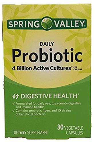 Spring Valley Daily Probiotic Dietary Supplement Capsules_ 30 count ...