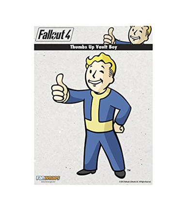 FanWraps Fallout 4 Thumbs-Up Vault Boy Mini PVC Decal - Warehousesoverstock