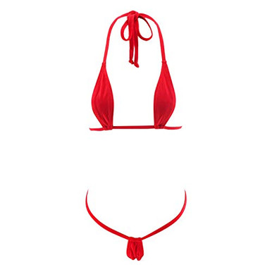 SHERRYLO Micro Bikini for Women Teardrop Cups G String Bottom Exotic ...