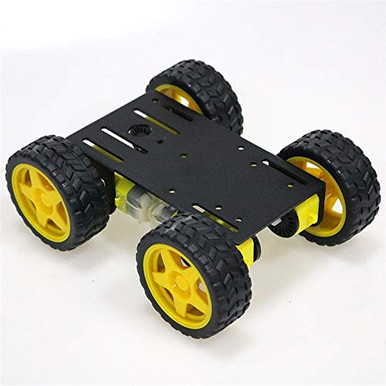 DGJYT 2021 Professional 4WD Smart Metal RC Robot Car Chassis Kit with 4 ...