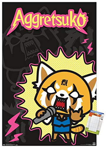 Trends International Aggretsuko _ Rock Out Wall Poster_ 22_375 inch x ...