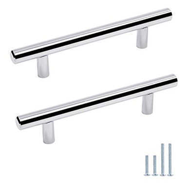 10 Pack Polished Chrome Cabinet Drawer Pulls _ Probrico Stainless Steel ...