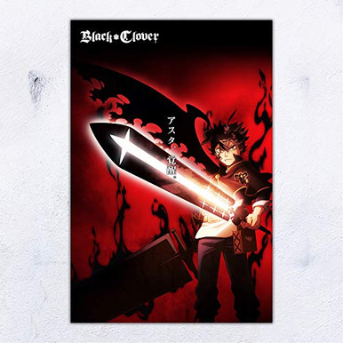 UpdateClassic Black Clover Asta Lord of Demon Original Anime Poster ...