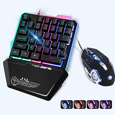One Handed Gaming Keyboard and Mouse Ippinkan Gaming Half Keyboard ...