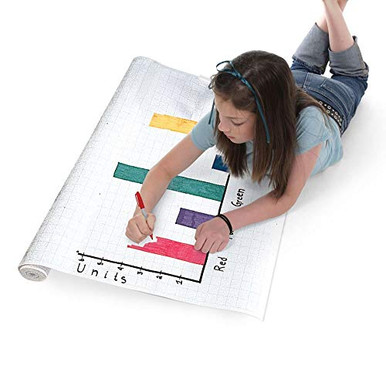 hand2mind ETA 12 inch Grid Graph Paper Roll - Warehousesoverstock