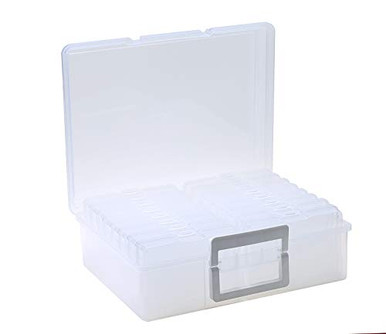 Photo Case 4 inch x 6 inch Photo Box Storage and Craft Keeper _ 16 ...