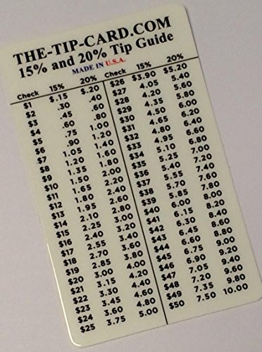 Pocket Card Tip Table Calculator Calc - Warehousesoverstock