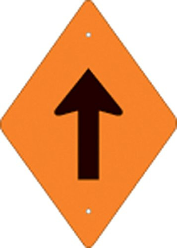 Voss Signs Orange Plastic Reflective Trail Blazer Vertical Arrow ...