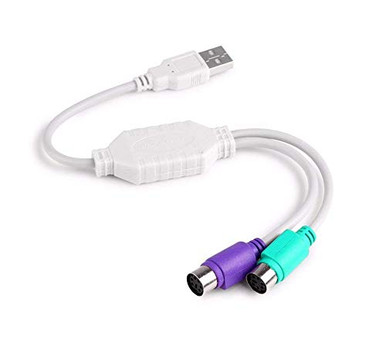 Haokiang Dual PS2 to USB Adapter for Laptop PC Computer PS2 Port ...
