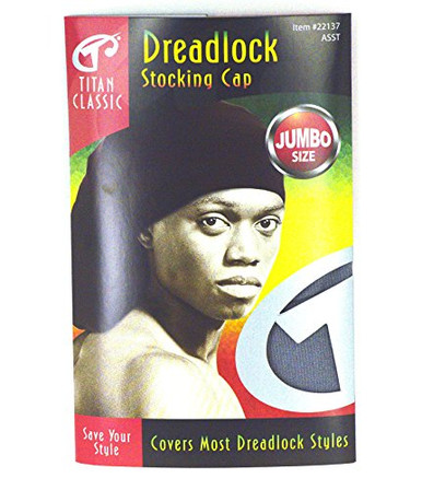 Titan Classic Dreadlock Stocking Cap Jumbo Size Kufi Cap Grey ...