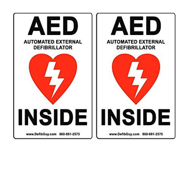 2 Pack of 4 Width x 6 Height Vinyl Red and Black on White Weatherproof ...