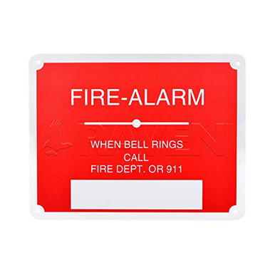 Supply Giant TJHO8 Fire Safety Sign Fire Alarm- When Bell Rings Call ...