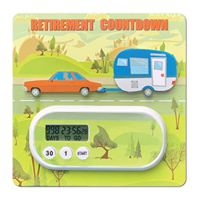 Retirement Countdown Clock and Embellished Card - Warehousesoverstock