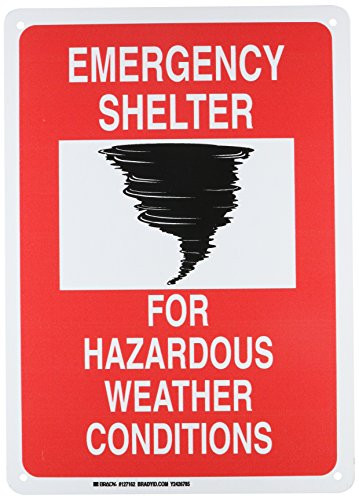 Brady 127162 Fire Safety Sign LegendEmergency Shelter for Hazardous ...