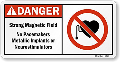 SmartSign Danger - Strong Magnetic Field No Pacemakers Metallic ...