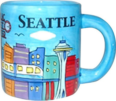 Seattle Hand Painted Designer Mug of the Beautiful Seattle Skyline ...