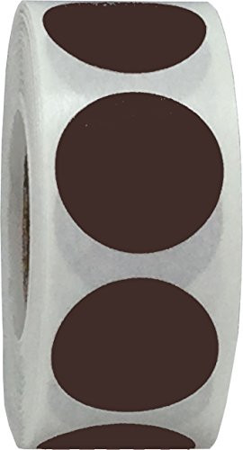 Brown Color Coding Labels for Organizing Inventory 0_75 Inch Round ...