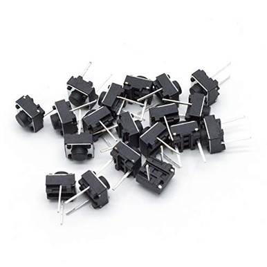 Aodesy 4 Pins Tactile Switch Panel PCB Mount Momentary TACT Switch Push ...