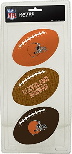 NFL Cleveland Browns Kids Softee Football Set of 3 Small Brown ...