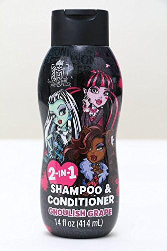 Monster High 2-in-1 Shampoo and Conditioner 14oz Ghoulish Grape ...